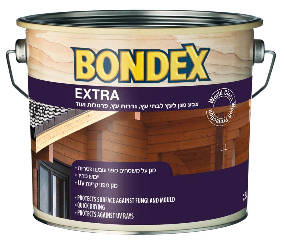 BONDEX אקסטרה צבע עץ - פטיש ומסמר