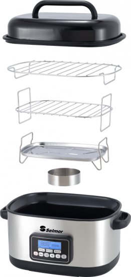 מעשנה חשמלית לעישון בשרים, דגים וירקות Selmor SE-483 - פטיש ומסמר